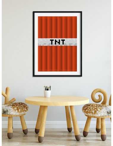 Picture for children on the wall - Minecraft TNT - Poster for a frame ...
