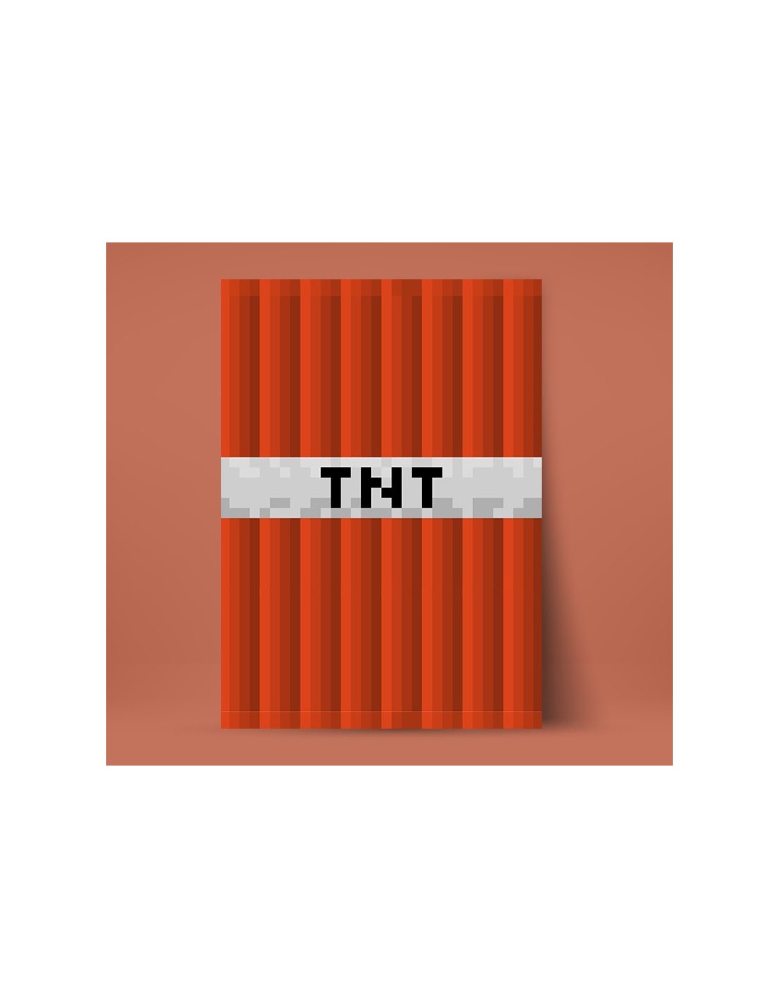 Obrazek dla dzieci na ścianę - Minecraft TNT - Plakat do ramki z minecrafta